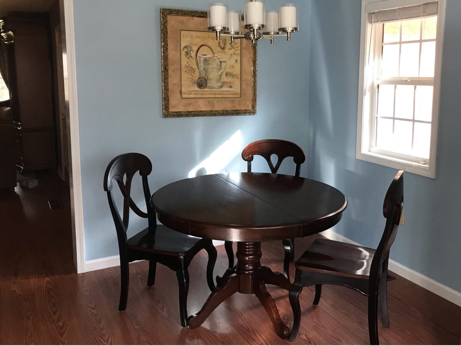 French Blue Paint Kitchen Makeover
