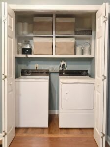 Laundry Room Before & After Makeover to Laundry Spa - Whatever is Lovely