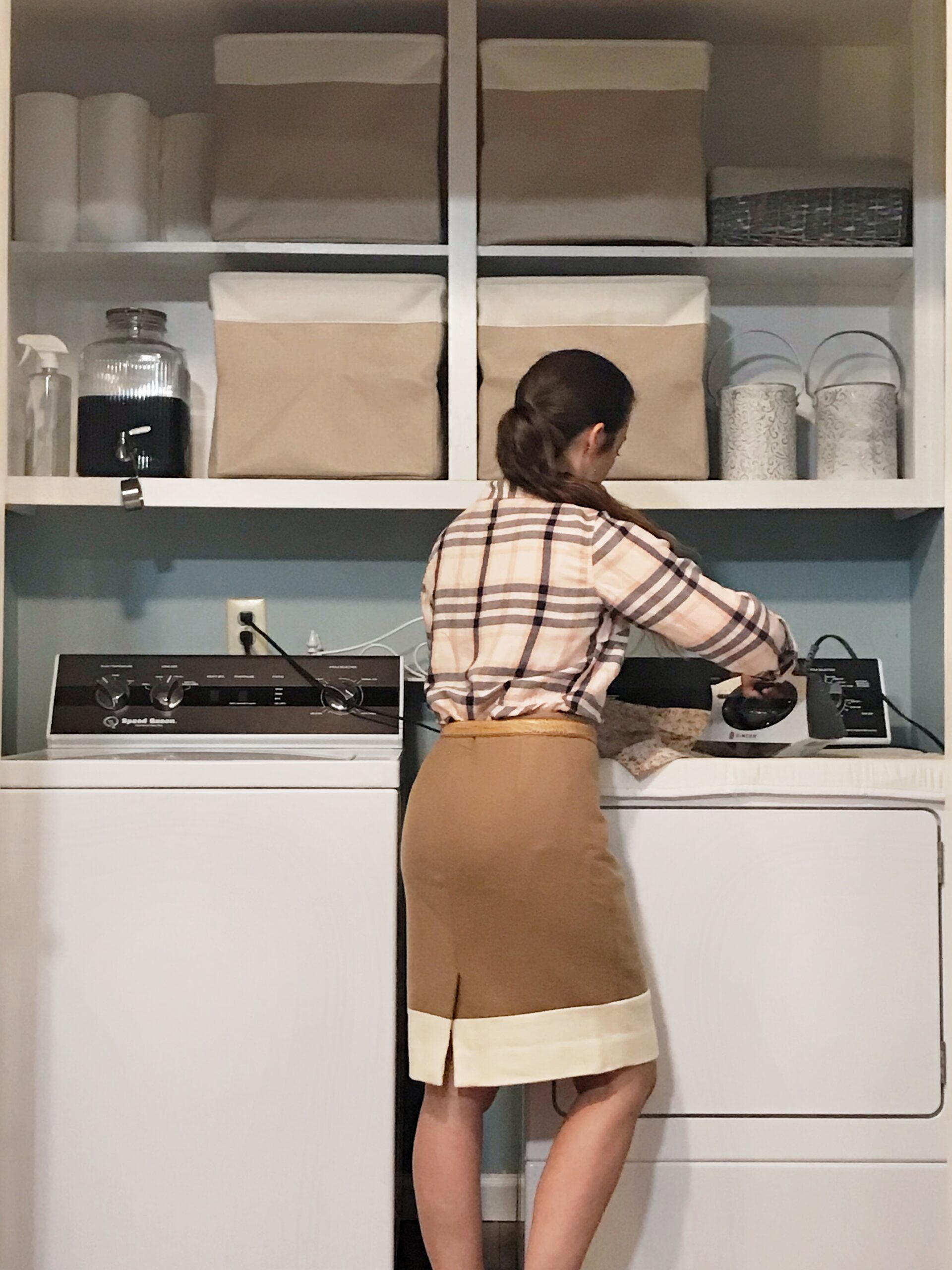 Laundry Room Before & After Makeover to Laundry Spa - Whatever is Lovely